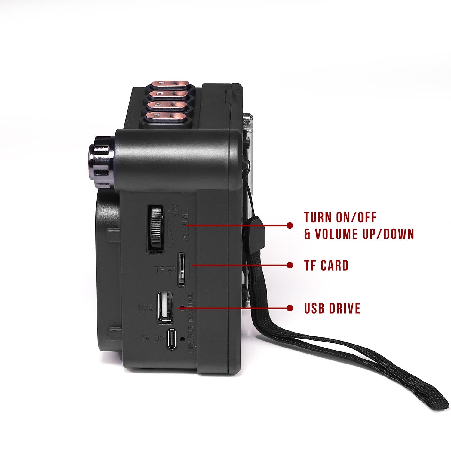 Noizzy Box Retro Buddy - 3 Band Radio, Bluetooth 5.3